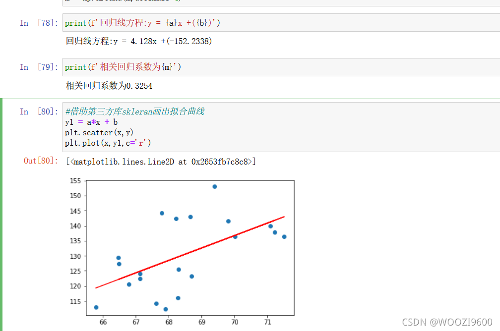 Excel和jupyter实现数据的线性回归woozi9600l²的博客 Csdn博客