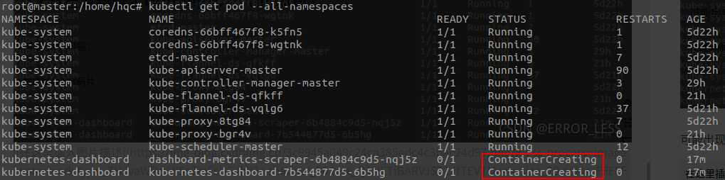 k8s(v1.18.0)安装dashboard可视化插件(v2.00)_dashboard-metrics-scraper 一直处于containercreating-CSDN博客