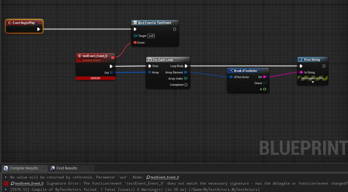 UE4 C++ 在C++声明动态多播参数类型为TArray时，蓝图绑定报错_c++多播在蓝图映射不匹配-CSDN博客