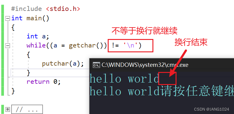 C语言（输入输出函数getchar，putchar、gets、puts，scanf，printf的功能以及用法）_putchar输出空格-CSDN博客