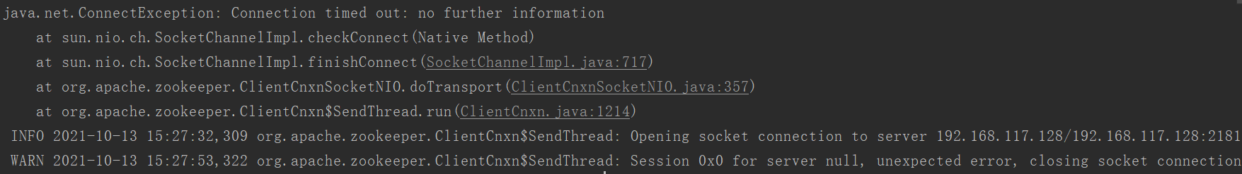 java.net.ConnectException: Connection timed out: no further information-CSDN博客