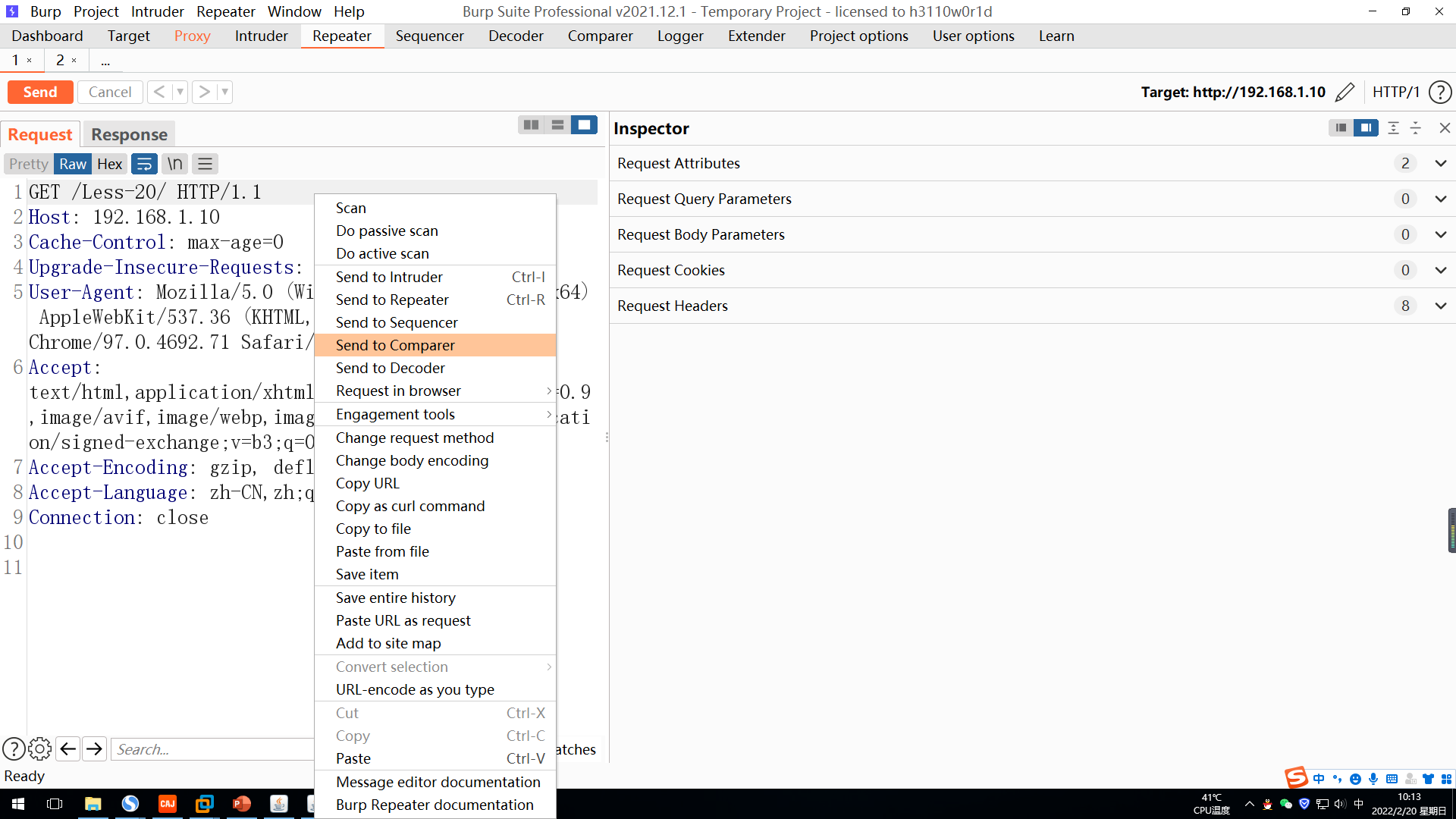 【SQL注入10】cookie注入基础及实践（基于BurpSuite工具和Sqli-labs-less20靶机平台）_cookie 注入 漏洞靶机-CSDN博客