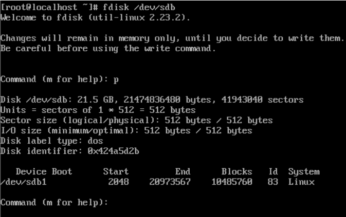 Linux入门到精通：第 2 关——Linux之fdisk的使用（第三章：Linux存储系统）_任务描述 本关任务:通过学习fdisk的使用 ...