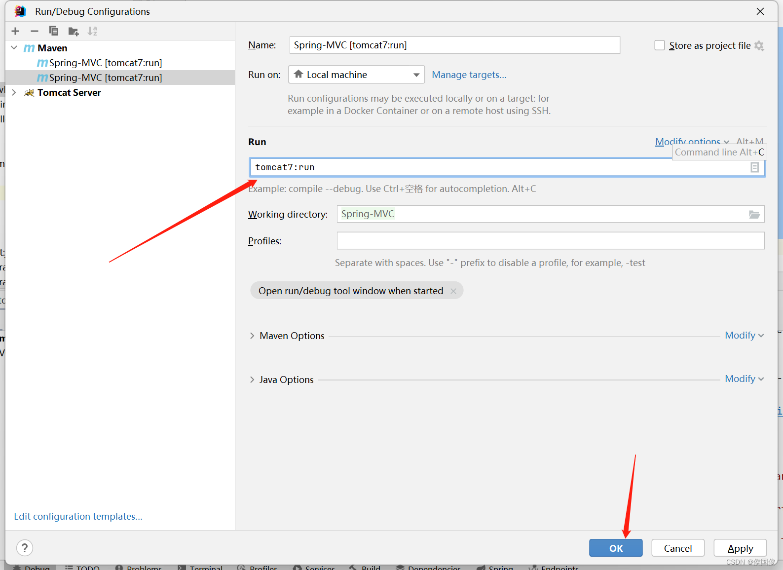 Maven中pom.xml配置Tomcat7插件（2022.1.4最新版idea）_tomcat插件最新版本-CSDN博客