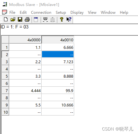 Modbus Slave设置寄存器的值为浮点数_modbus设置浮点型-CSDN博客