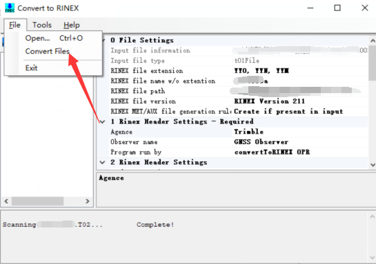 convertToRinex批处理(Trimble GNSS原始观测数据格式转换)_convert to rinex-CSDN博客