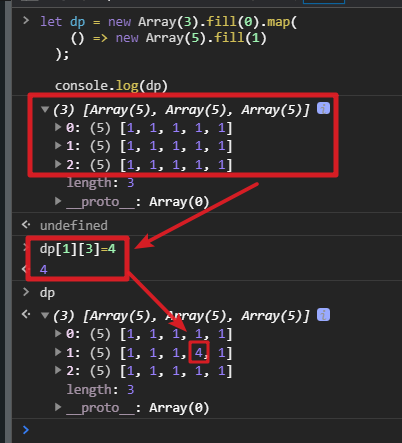 【JavaScript基础-二维数组】JavaScript修改二维数组的某个元素时，其上下元素也受到影响_js 修改二维数组的某个元素时,上下 ...