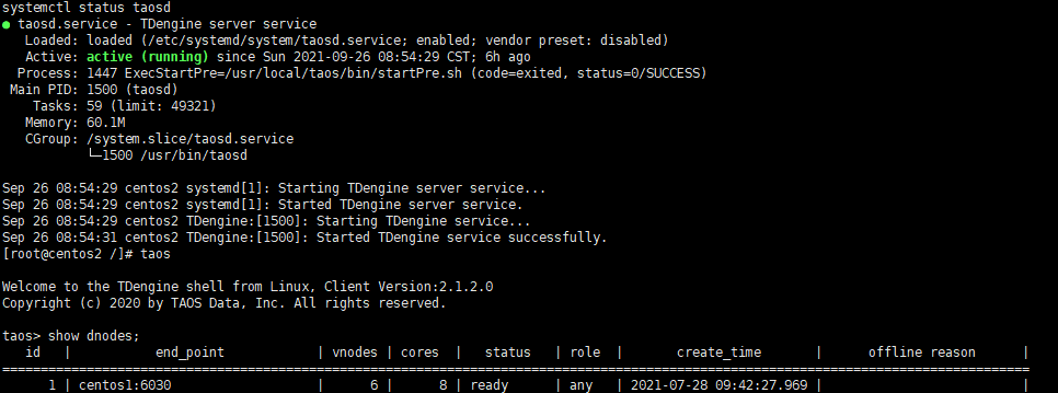 时序数据库TDengine(taos)集群安装_taos shell-CSDN博客