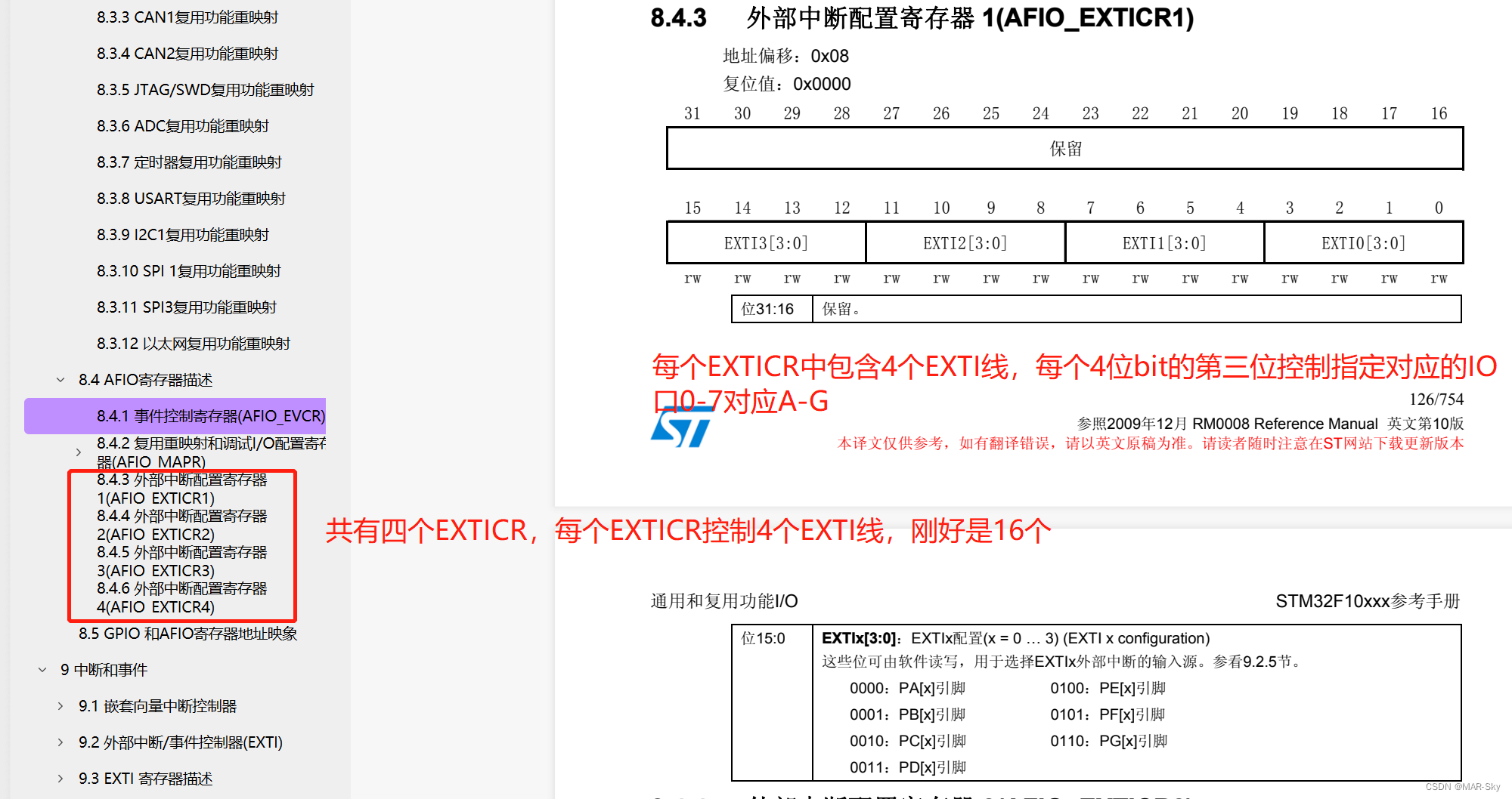 Stm32外部中断exitstm32exitirqhandler Csdn博客 