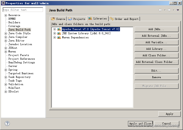 The type javax.servlet.http.HttpServletRequest cannot be resolved. It is indirectly referenced ...