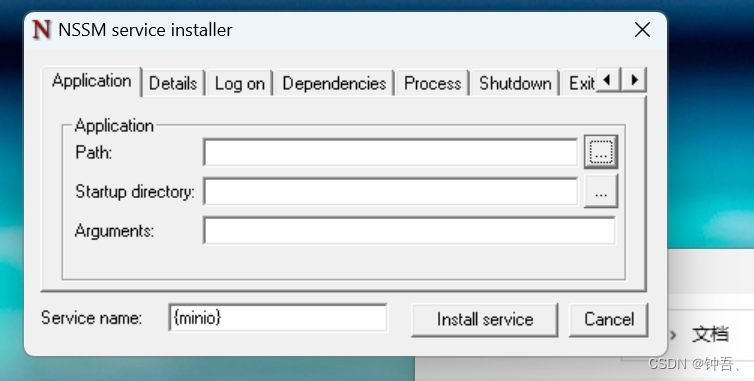 NSSM搭建后台服务_nssm配置后端-CSDN博客