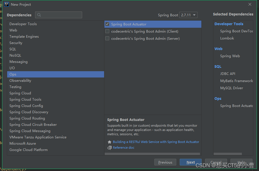 Springboot 整合 Mybatis Csdn博客