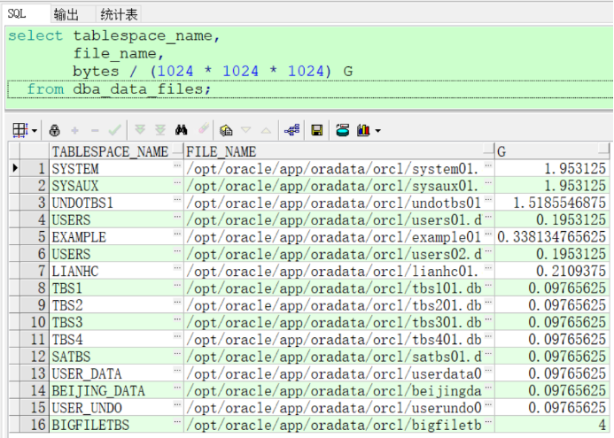 6.oracle表空间管理-创建大文件表空间_create bigfile tablespace-CSDN博客