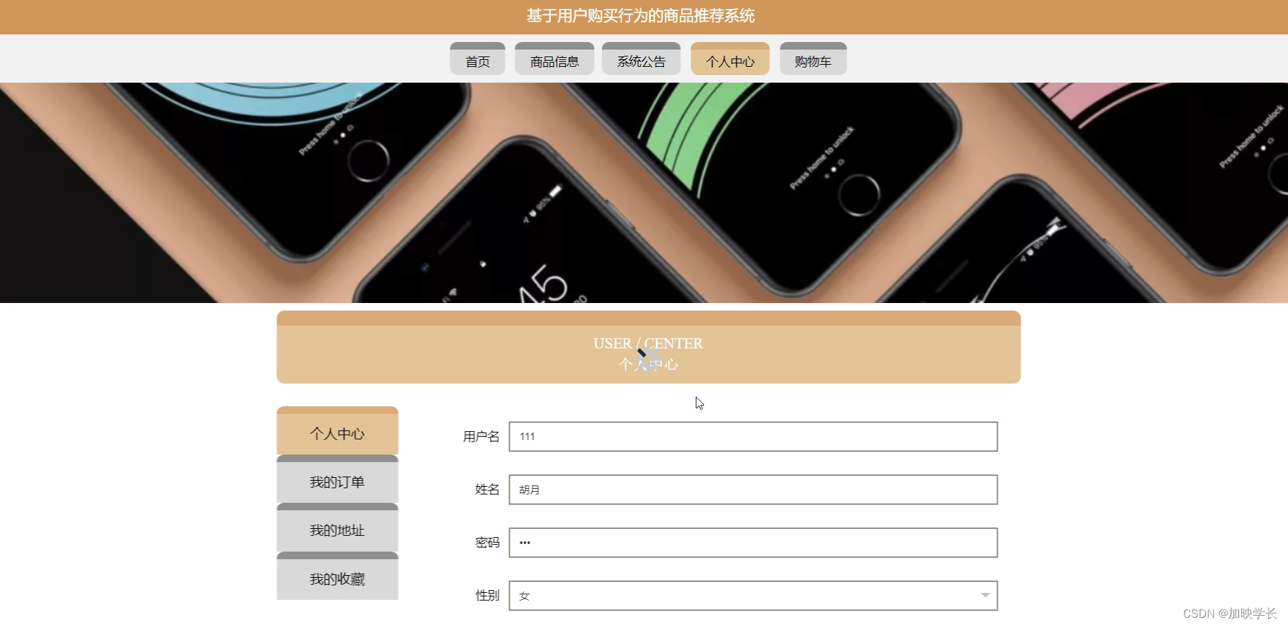 Springboot毕设项目基于用户购买行为的商品推荐系统gdat4（java Vue Mybatis Maven Mysql） 基于用户特征的电脑购买推荐系统 Csdn博客