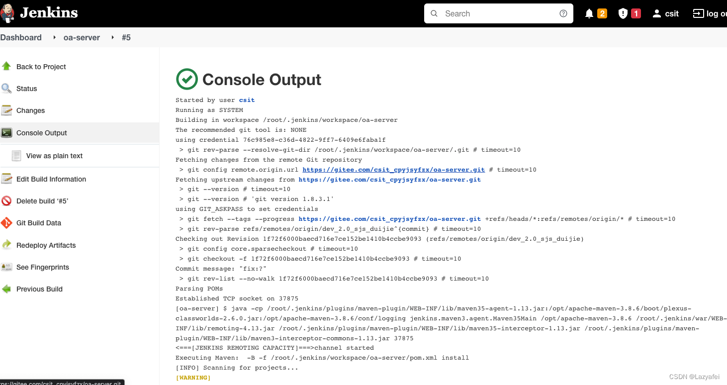 jenkins服务器SpringBoot项目打包并归档（三）_jenkins打包后的文件在哪里-CSDN博客