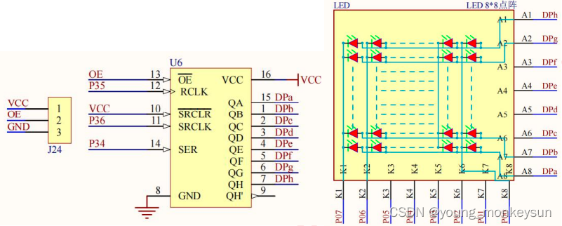 51单片机：IO扩展 74HC595_74hc594程序51单片机-CSDN博客