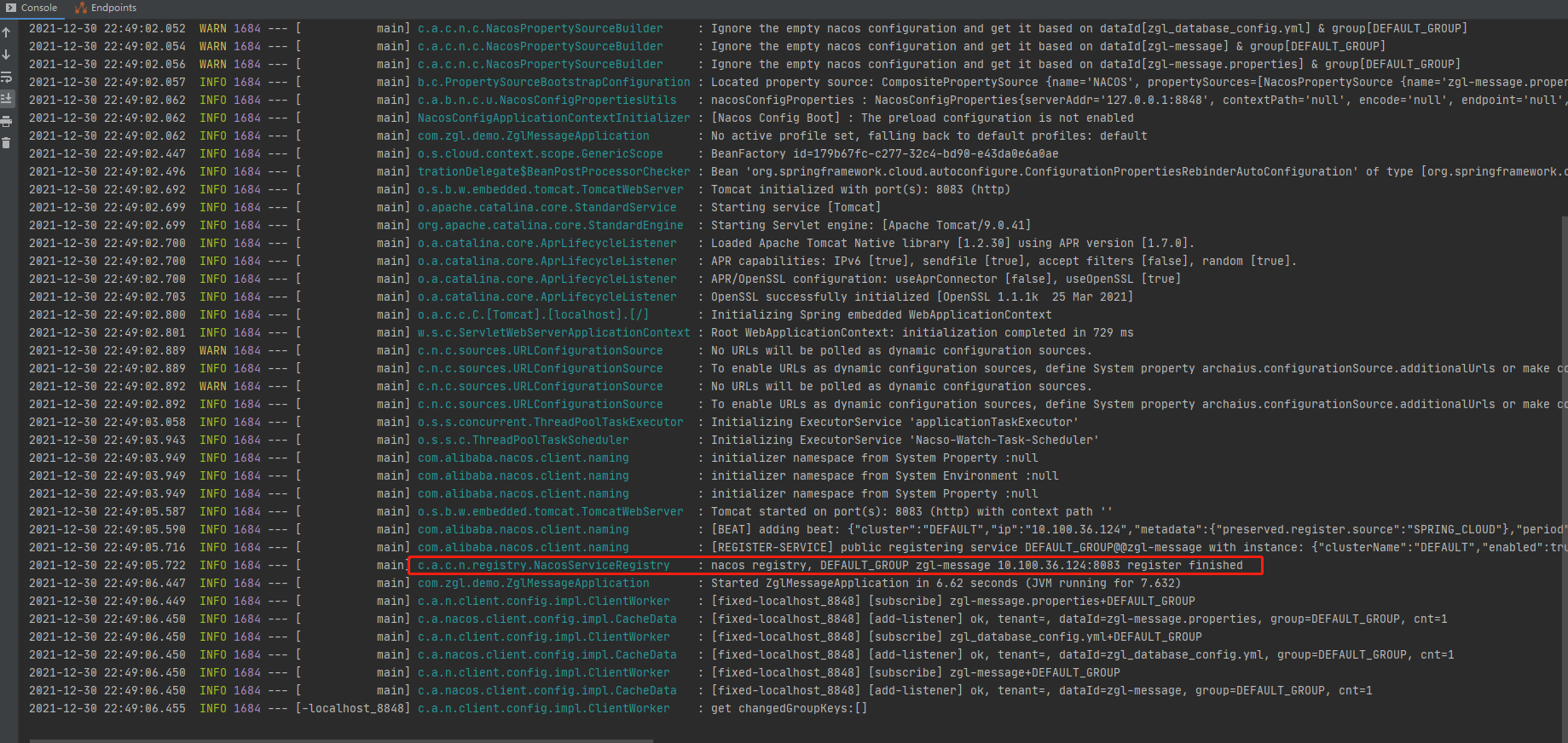 springcloud项目启动成功之后没能注册到nacos上。_若依springcloud版本注册不到nacos-CSDN博客
