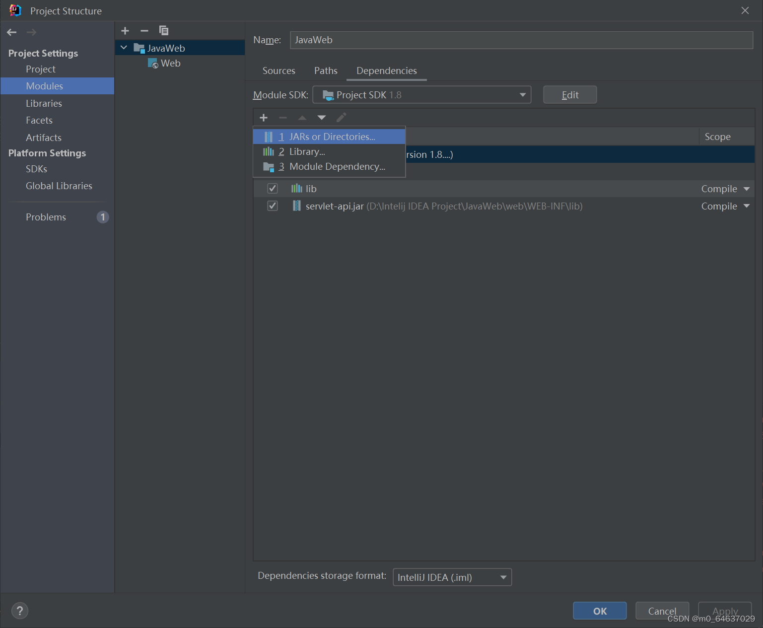 关于IDEA2023.1.4导入Jar包的两种方式以及区别_idea加载jar包-CSDN博客