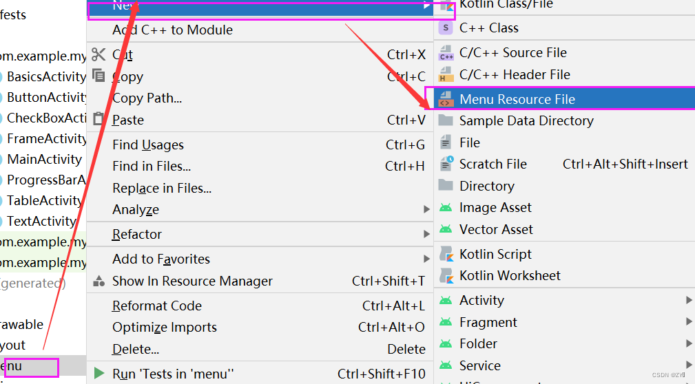 Menu:选项菜单，上下文菜单，弹出式菜单-CSDN博客
