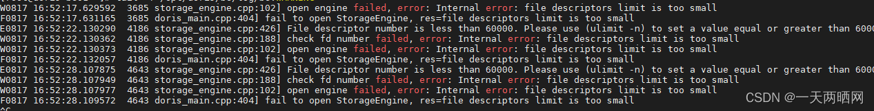 Doris be、fe自动拉起 及问题_doris重启-CSDN博客