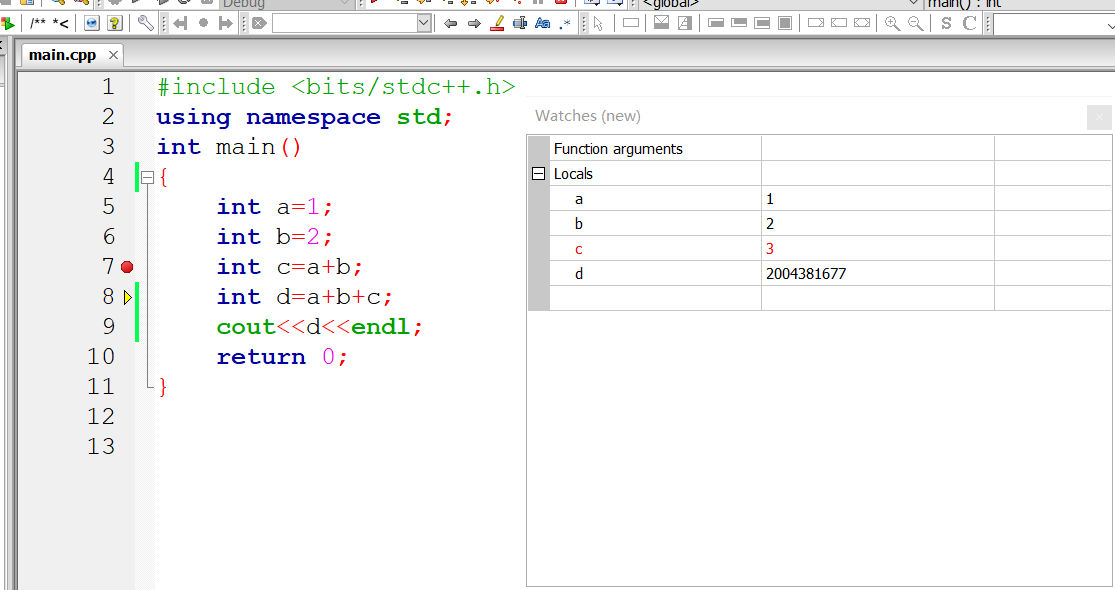 codeblocks断点调试教程及技巧（含条件式断点）_codeblocks加断点-CSDN博客