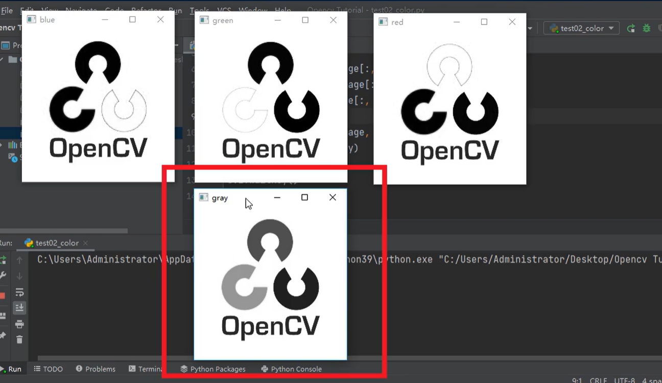 OpenCV快速入门——基础知识（上）_# import opencv from typing import tuple import cv ...
