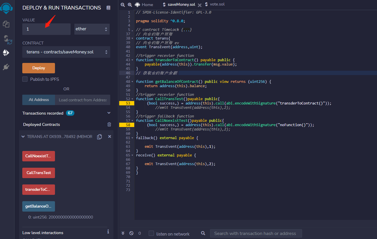 solidity实现账户地址向合约账户转账_solidity转账到合约-CSDN博客