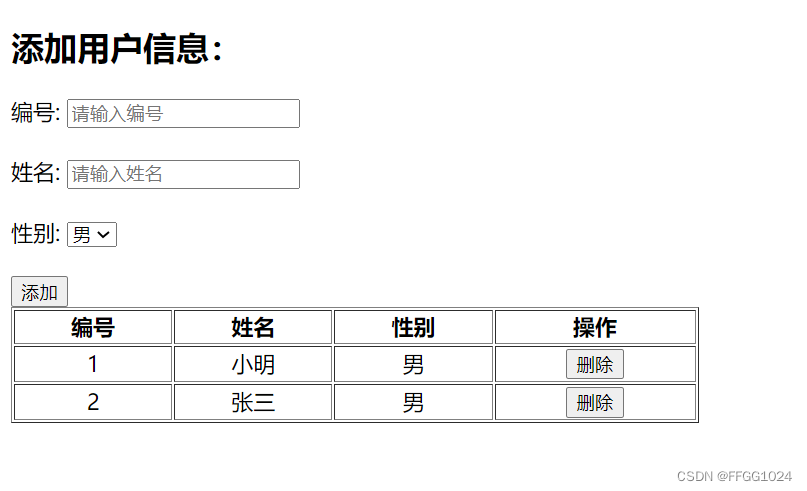 17 Dom 案例:动态表格添加删除和表格校验html中动态的增加和删除表格中 Csdn博客