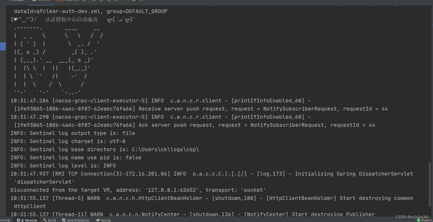 【Nacos连接不了服务器端口号问题解决】_server check fail, please check server 127.0.0.1 ,-CSDN博客