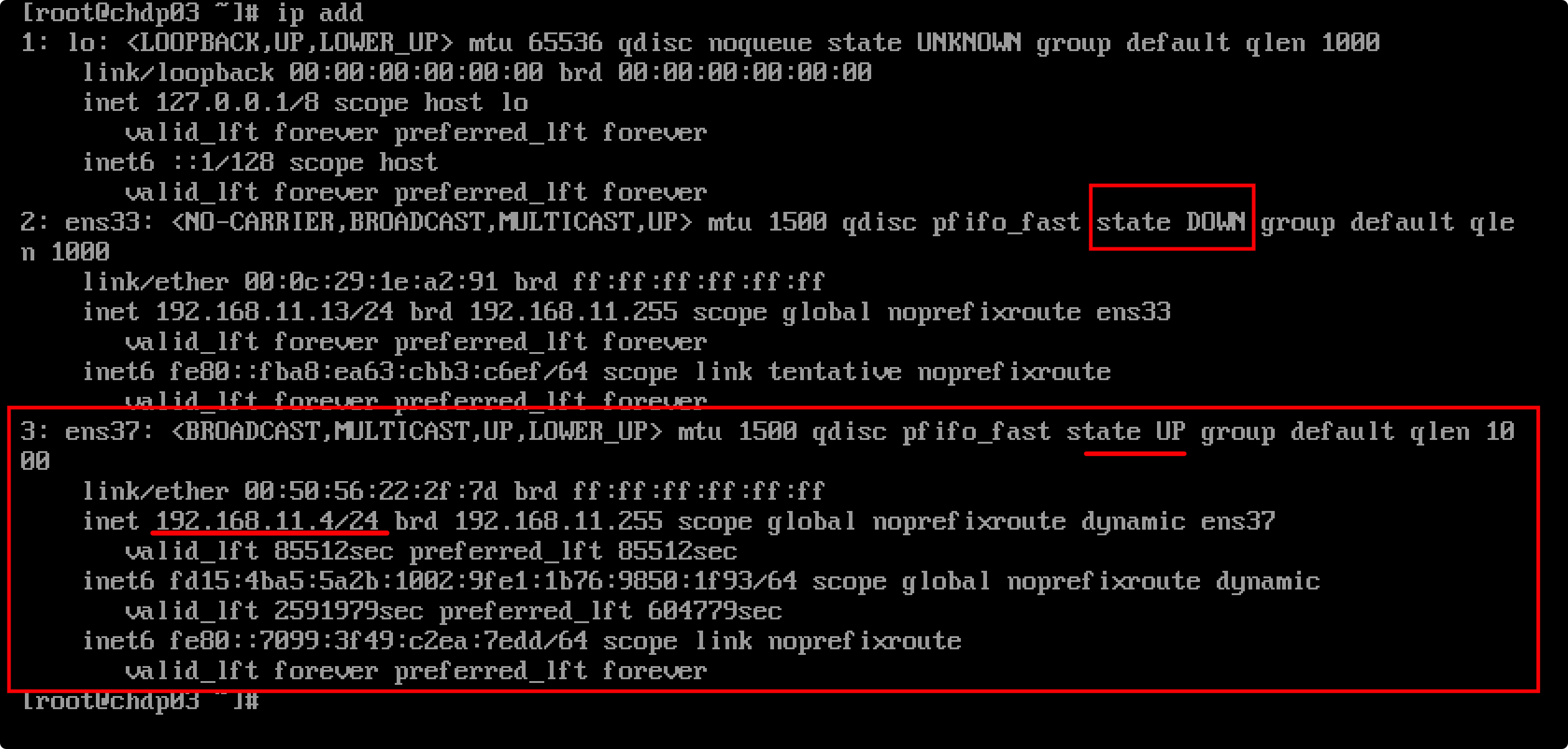 CentOS 7 虚拟机网卡失效问题：ens33:＜NO-CARRIER,BROADCAST,MULTICAST,UP＞mtu 1508 gdisc pf ifo_fast state ...