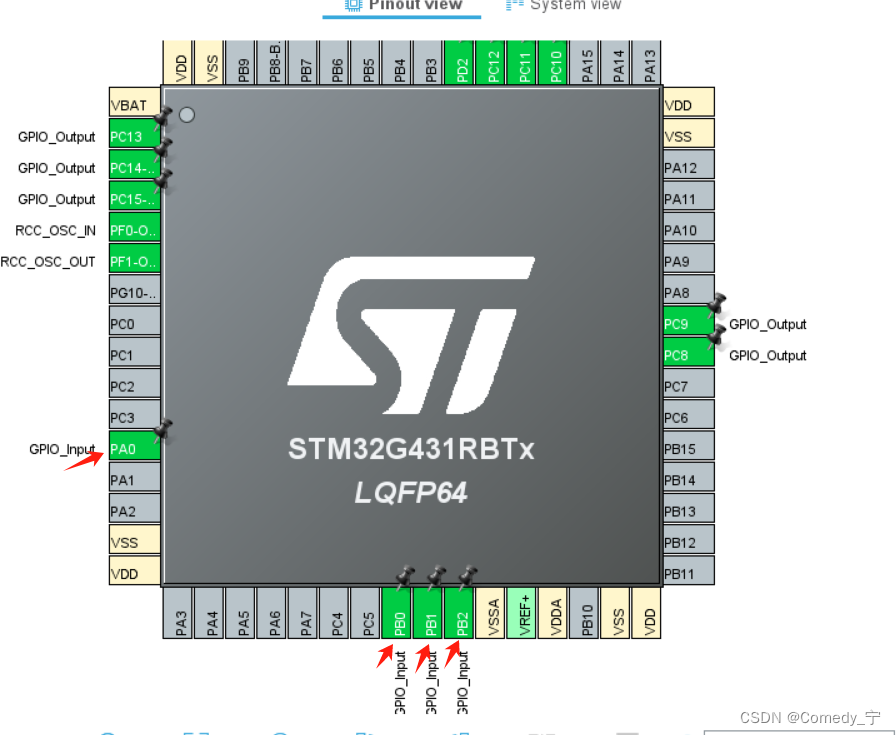 蓝桥杯STM32 G431 hal库开发速成——GPIO输入——按键_stm32 hal 按键-CSDN博客