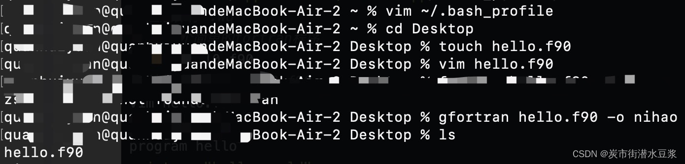 保姆级教程mac系统fortran环境搭建，支持vscode可视化界面和终端运行！！！_mac安装gfortran-CSDN博客