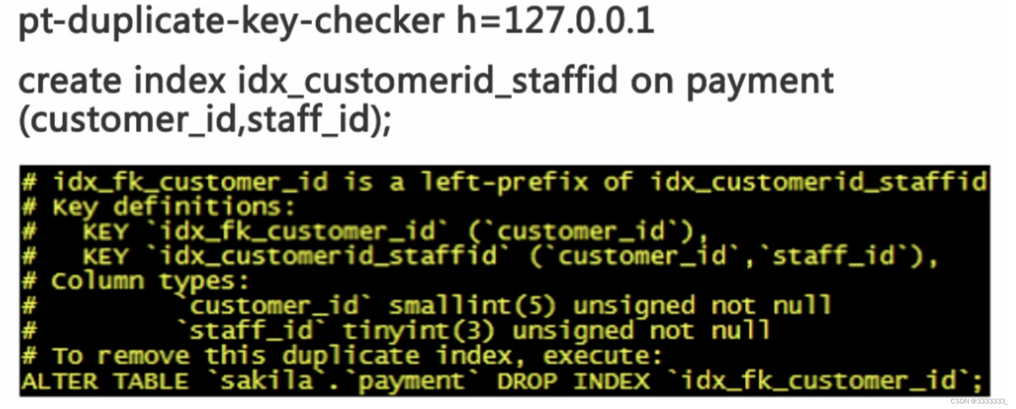 Mysql删除重复和冗余的索引mysql冗余索引 Csdn博客 
