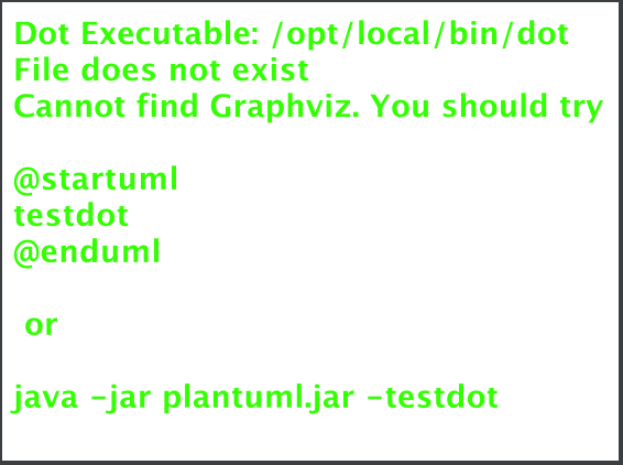 Idea PLANTUML error Dot Executeable / OPT / local / bin / DOT - Programmer Sought