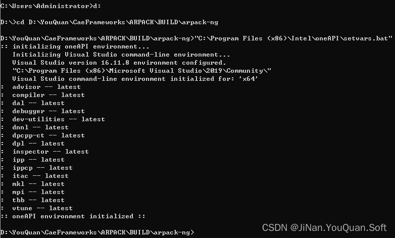 Windows下编译安装ARPACK_arpack library-CSDN博客