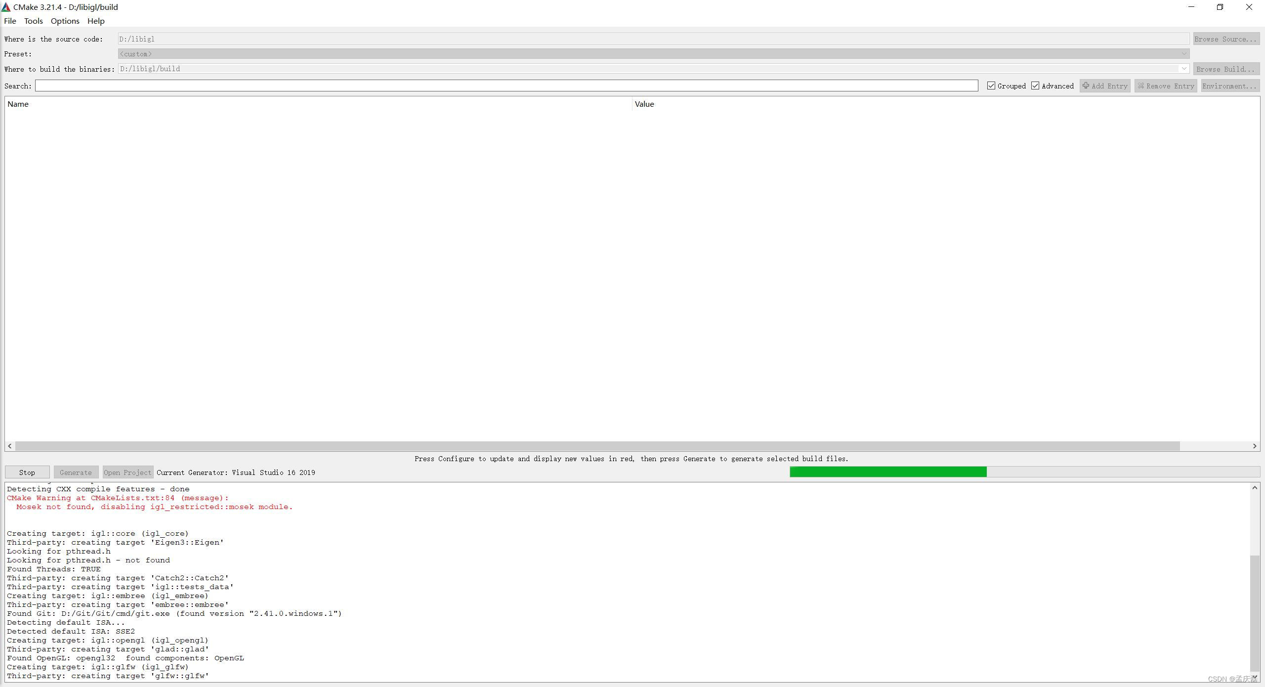 Libigl学习笔记——一、Libigl下载、编译与VS2019联调_libigl库编译-CSDN博客