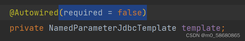 Could not autowire.No beans of “NamedParameterJdbcTemplate‘ type found._could not autowire. no ...
