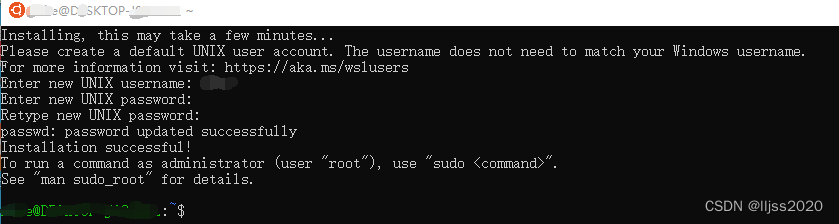 安装WSL2 Ubuntu时提示指定的网络名不再可用_please create a default unix user account. the use-CSDN博客