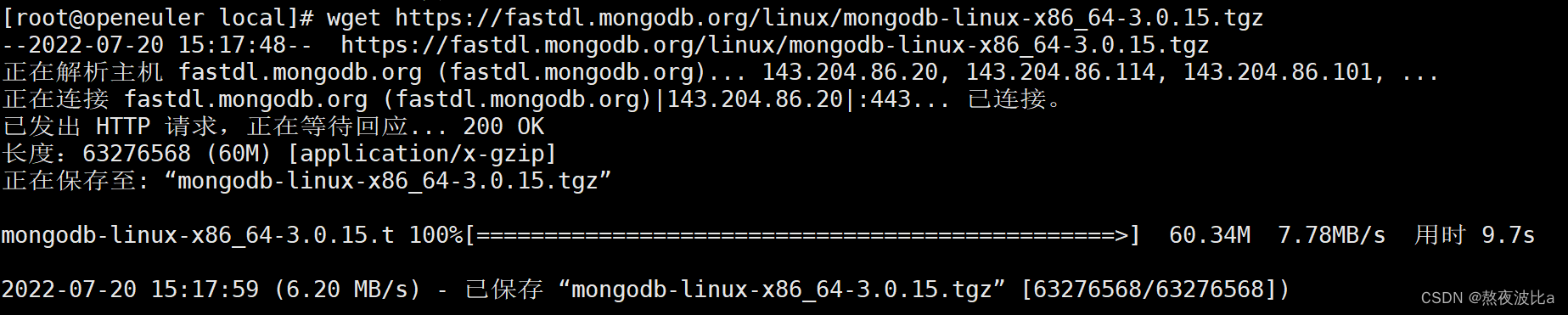OpenEuler系统安装MongoDB_openeuler 安装mongodb-CSDN博客