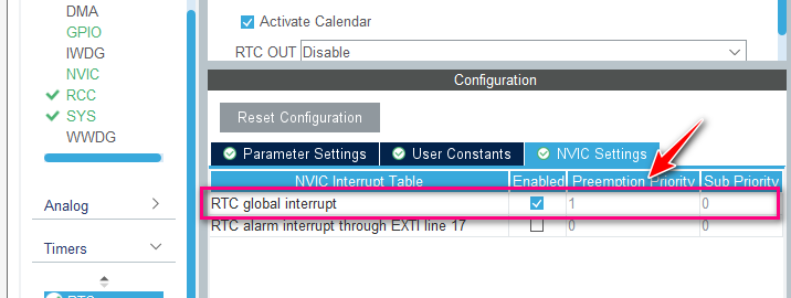 Stm32f103vet6基于stm32cubemx Rtc时钟秒更新中断使用示例stm32f103 Rtc秒中断 Csdn博客 