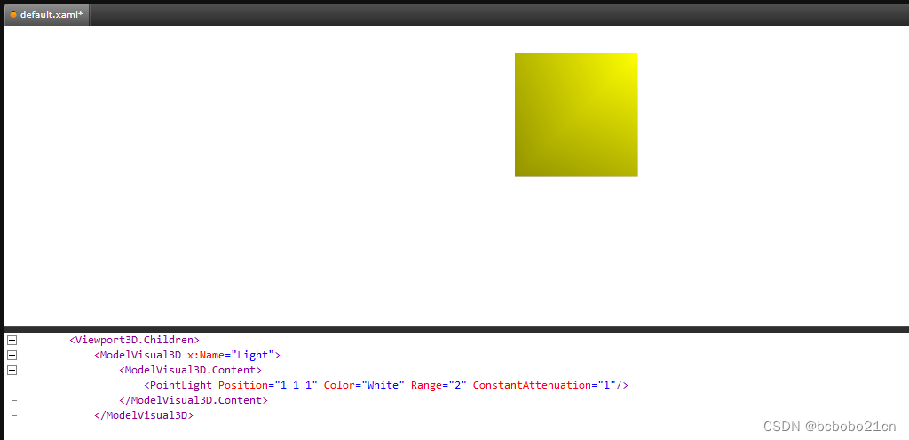 WPF 3D 平行光光源学习_wpf 3d 光-CSDN博客