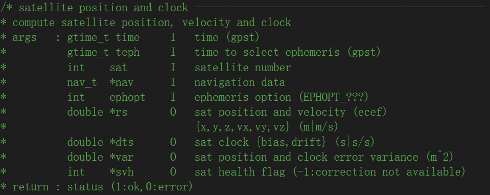 rtklib--伪距单点定位（single-point positioning）学习（1）Satposs_rtklib显示接收机钟差-CSDN博客