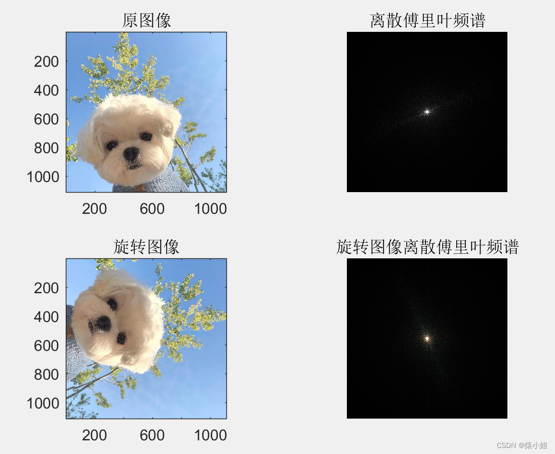 数字图像处理 关于matlab的图像变换图像的fft变换猿小姐的博客 Csdn博客 