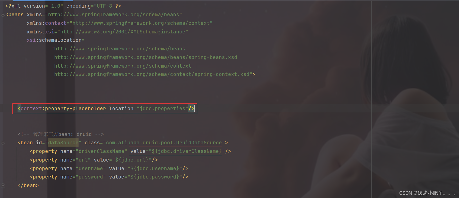 Spring：IOC/DI配置管理第三方bean案例以及加载Properties方法（5）_.properties 第三方类-CSDN博客