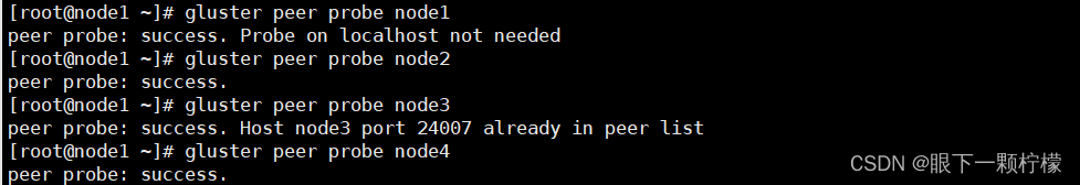 GFS分布式文件系统_peer probe: probe on localhost not needed-CSDN博客