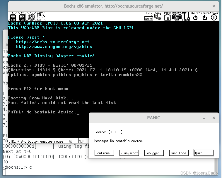第1章 环境部署工作_linux bochs-2.7-CSDN博客