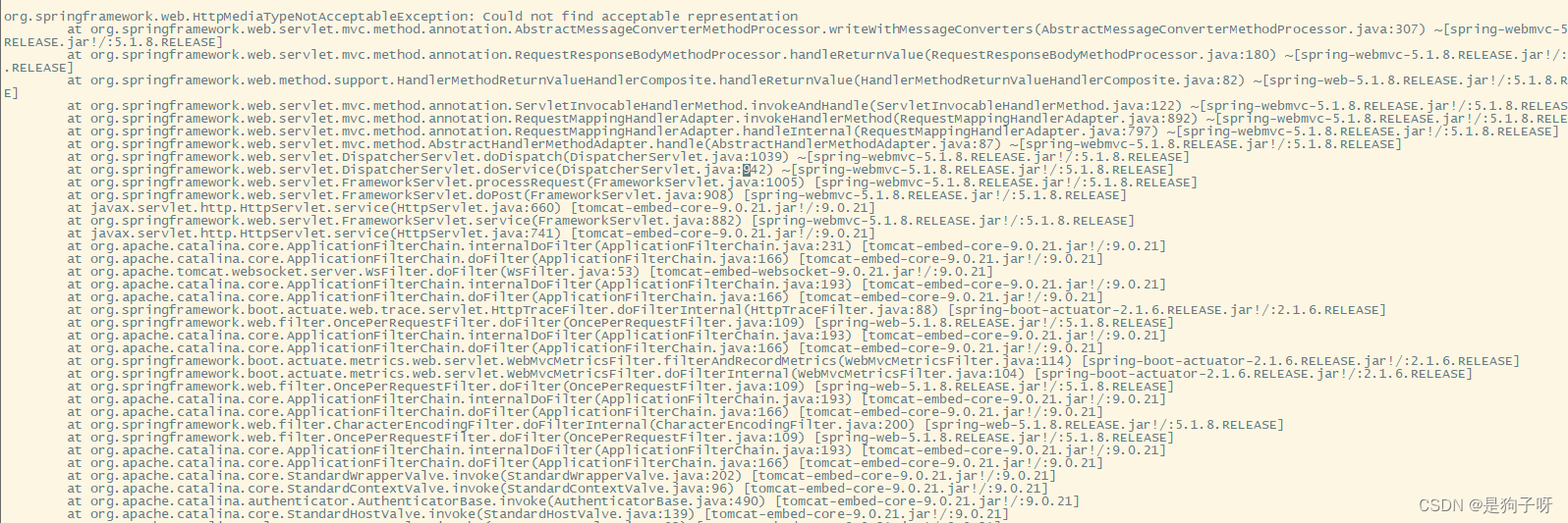 HttpMediaTypeNotAcceptableException: Could not find acceptable representation异常处理【已解决】-CSDN博客