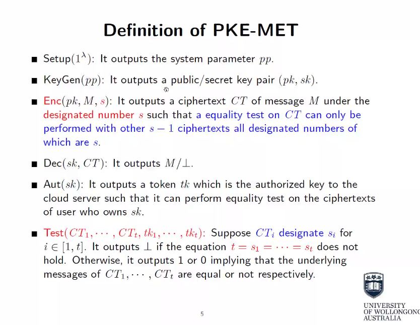 【Willy Susilo 学术报告01】Public-Key Encryption with Multi-Ciphertext ...