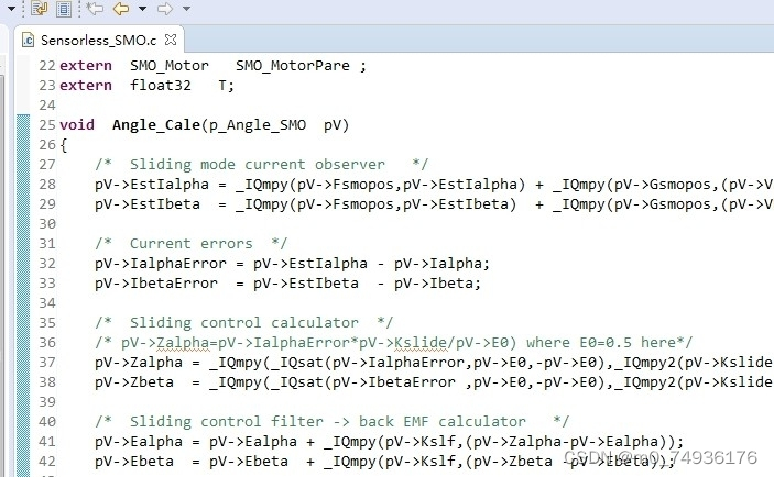 DSP28335 永磁同步电机代码 CCS编辑，有PI控制算法、速度电流双闭环控制_ccs闭环程序-CSDN博客