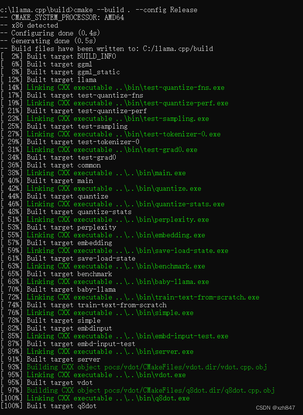 Llamacpp Llm模型 Windows Cpu安装部署踩坑记录 Build Mingw32 Makeexe Makefile135 All Csdn博客